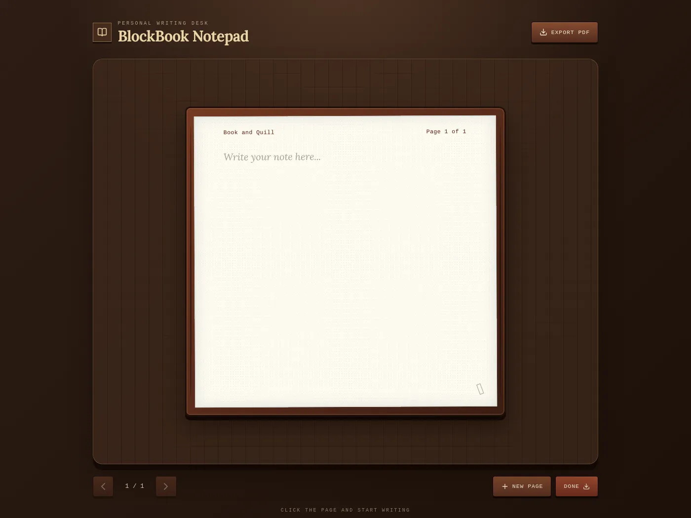 BlockBook Notepad