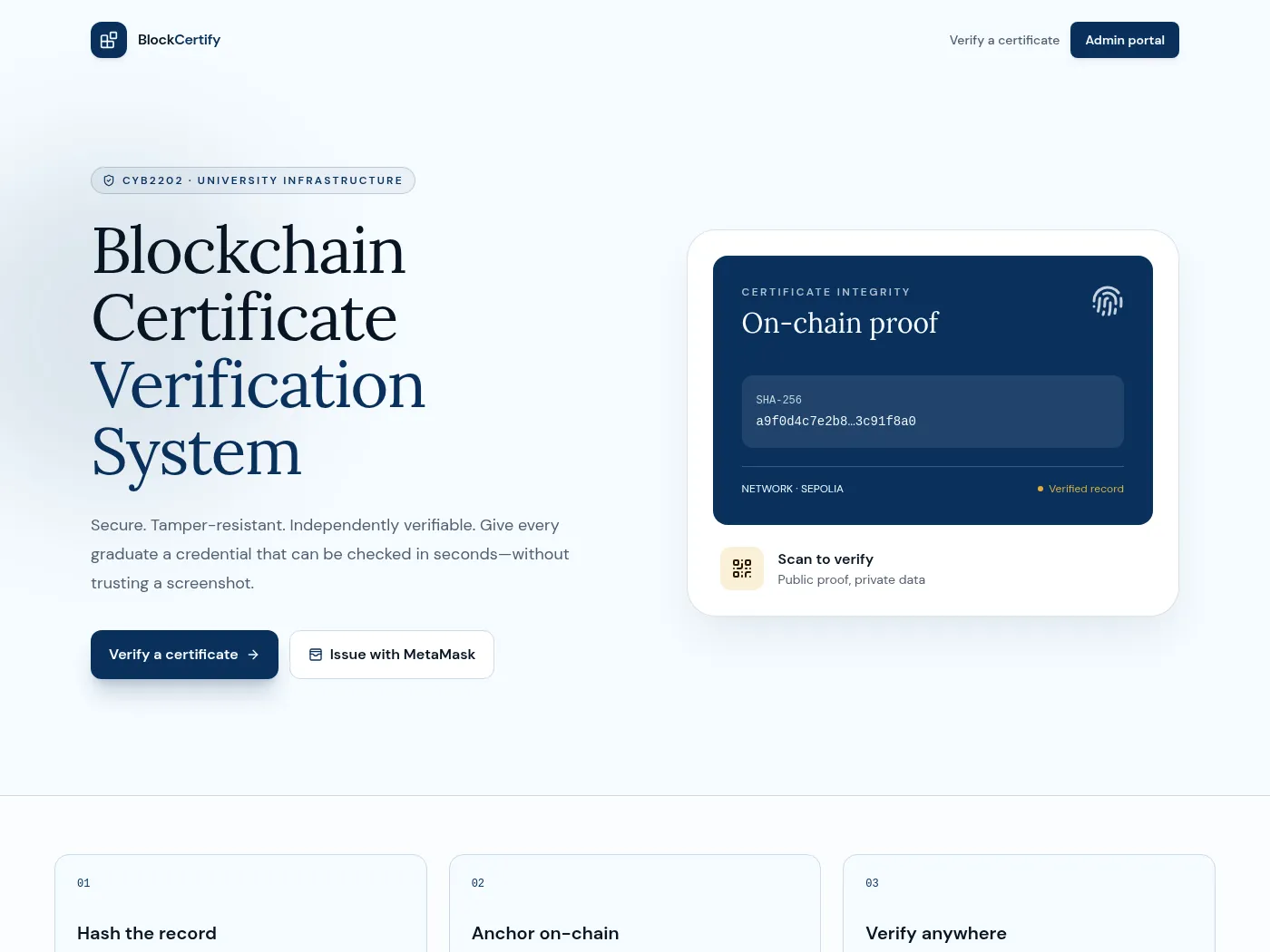 BlockCertify
