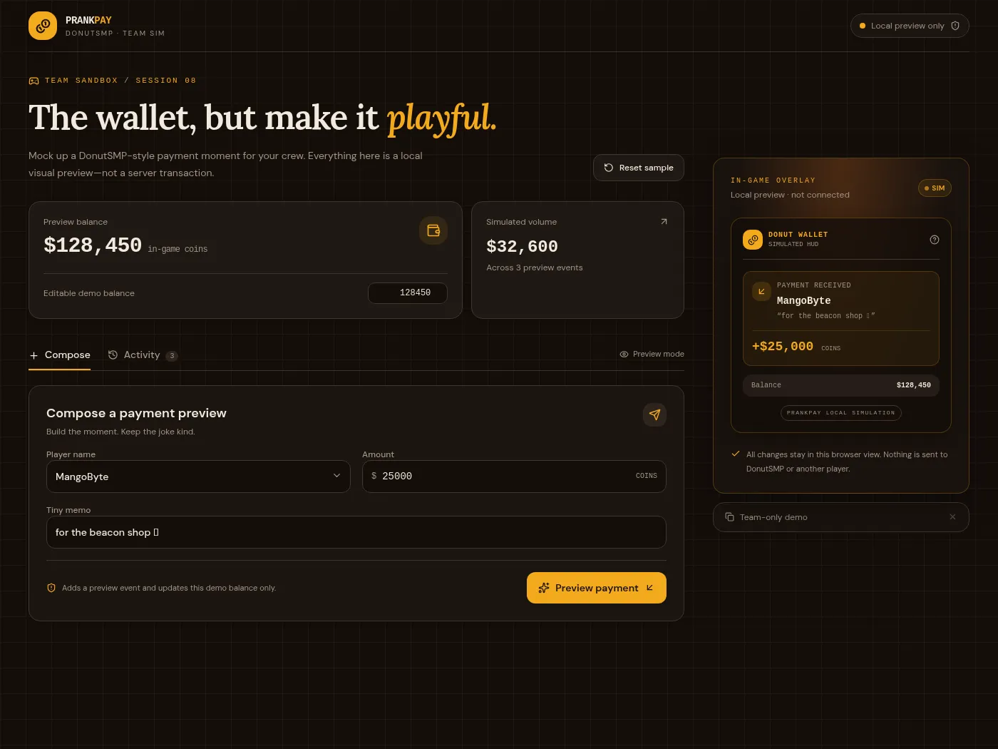 DonutSMP PrankPay Mod