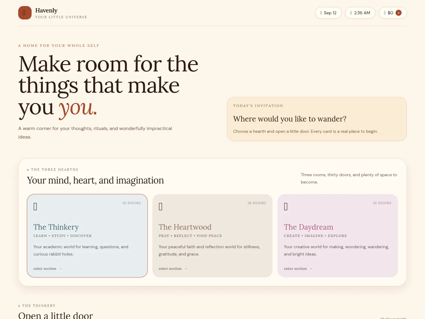 Havenly Dashboard