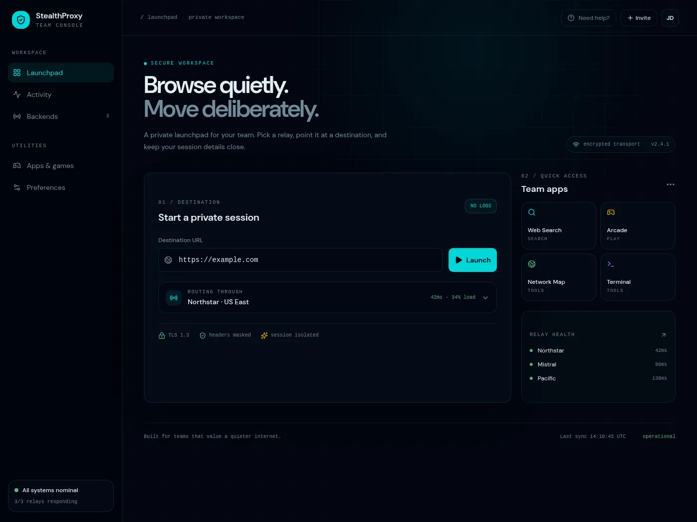 StealthProxy Portal