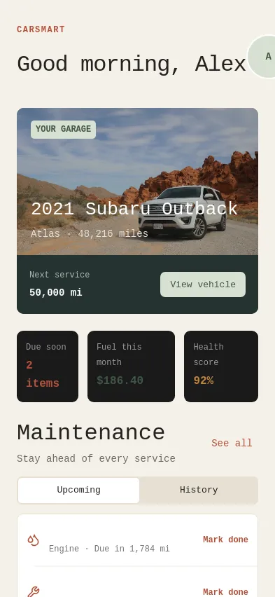CarSmart App