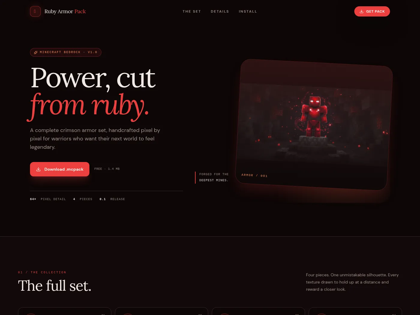 Ruby Armor Pack