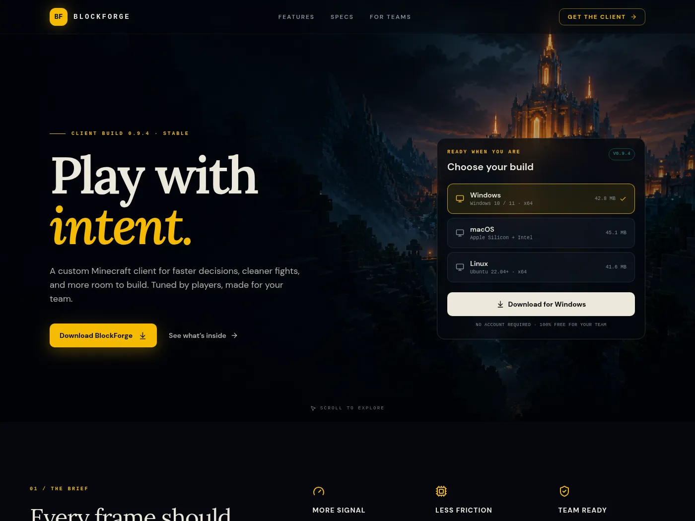 BlockForge Launcher