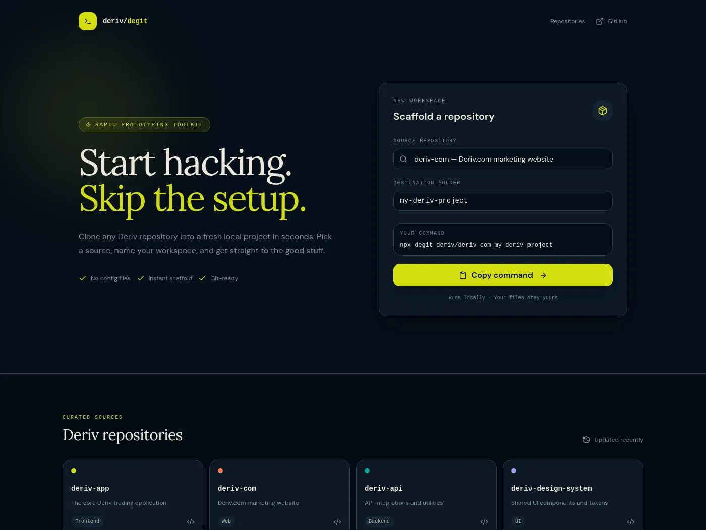 Deriv DeGit Hacker
