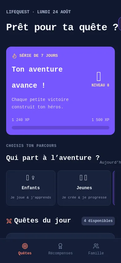 LifeQuest Adventure App