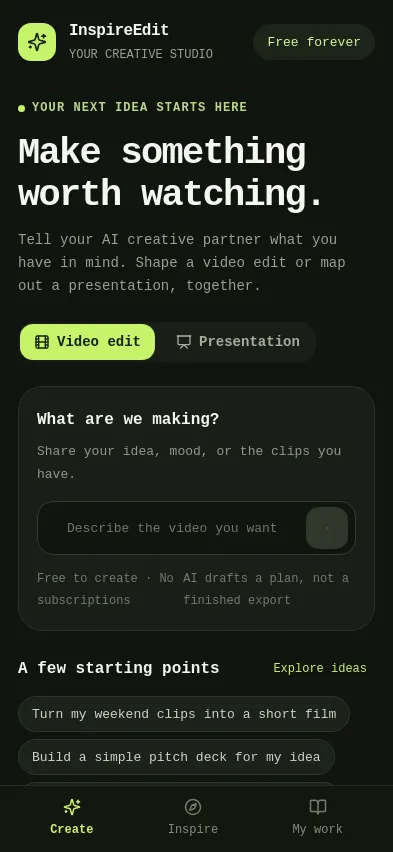 InspireEdit AI Studio