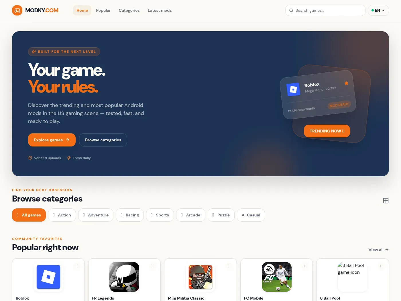 Modky Gaming Webstore