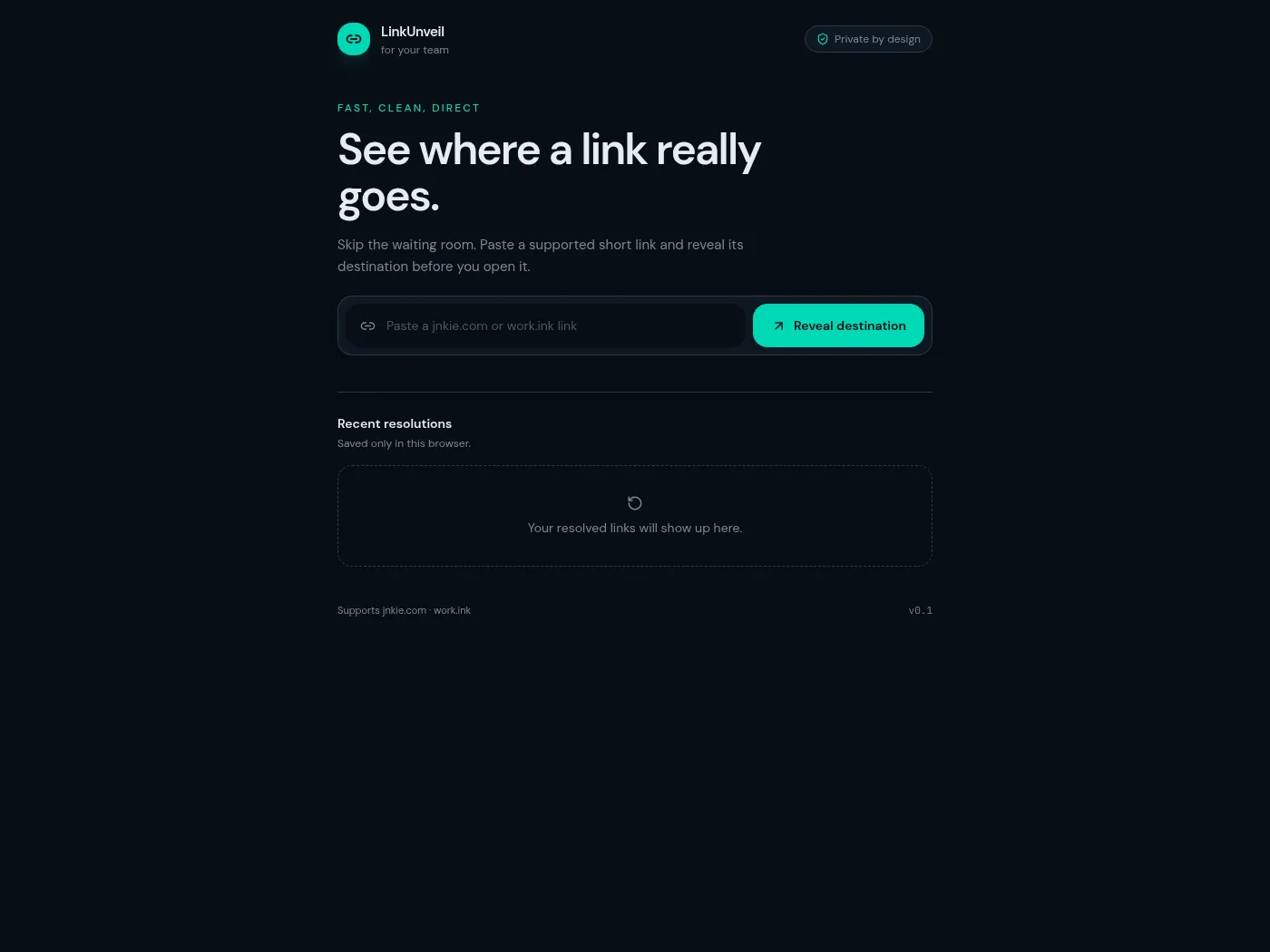 LinkUnveil Extension