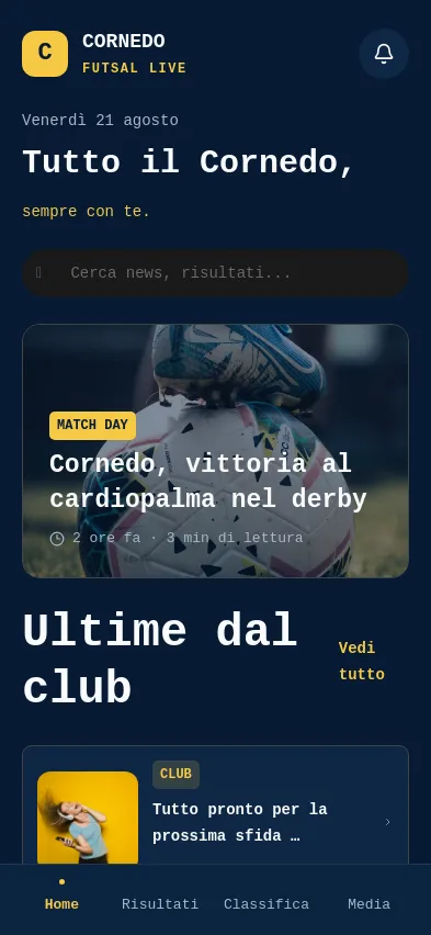 Cornedo Futsal Live