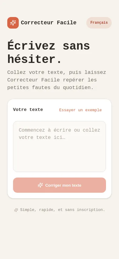 Correcteur Facile