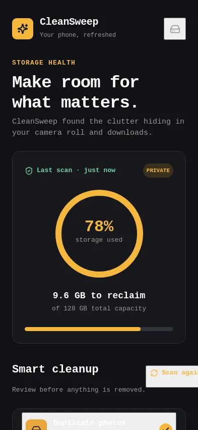 CleanSweep Mobile