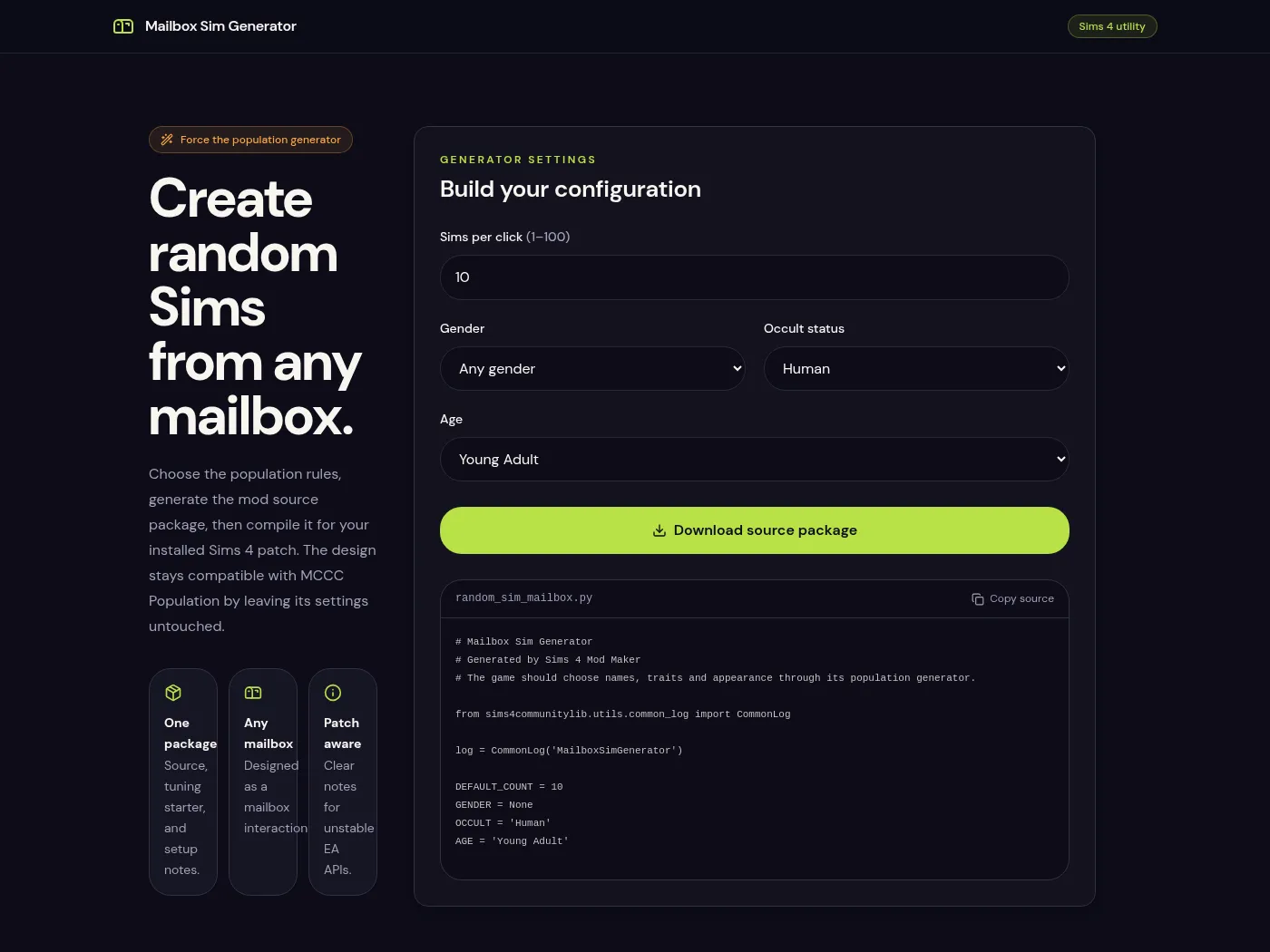 Sims4 Mod Maker AI (Remix)