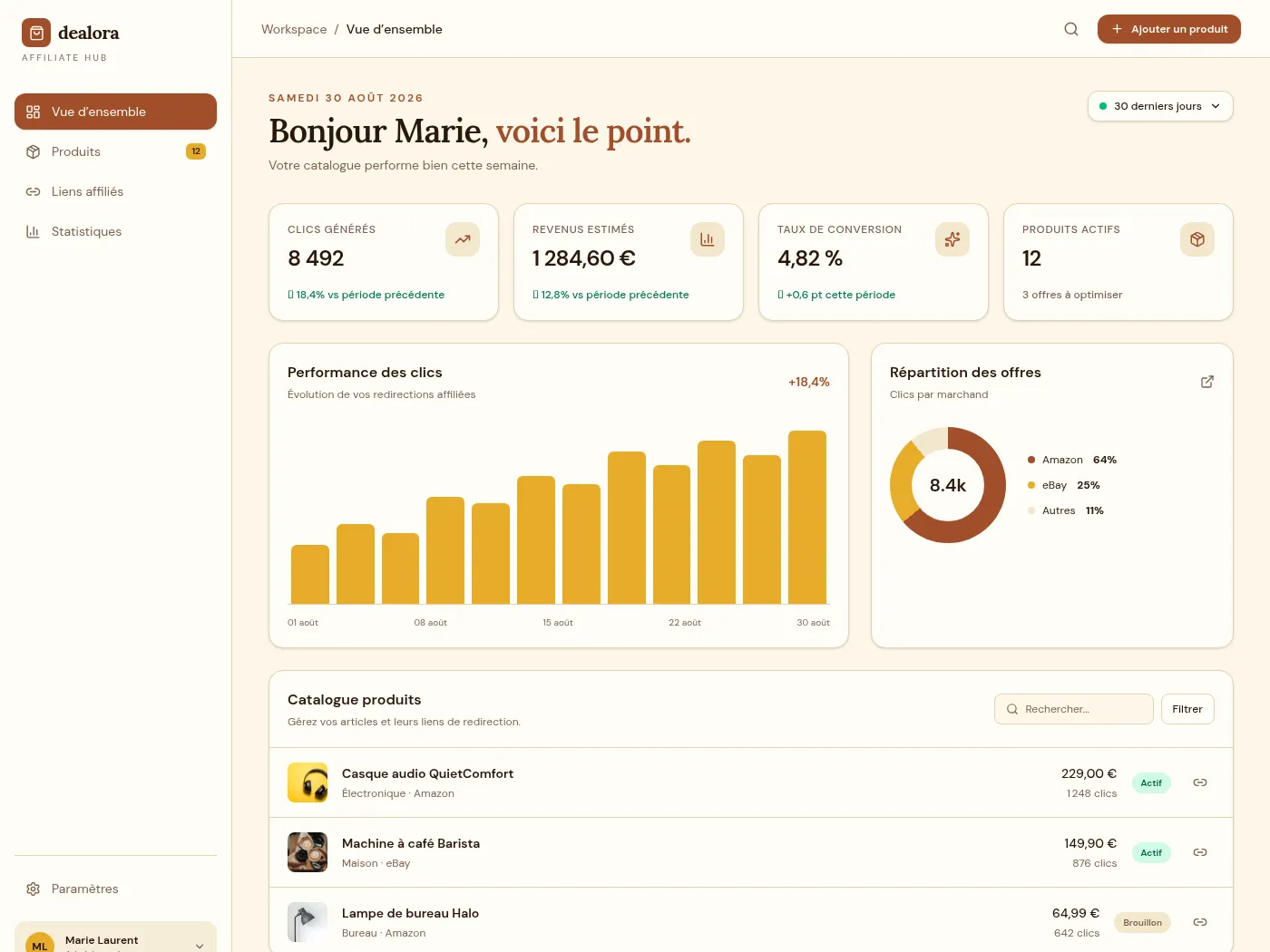 Dealora Affiliate Platform