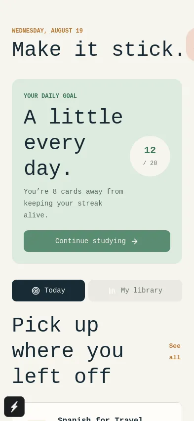 Flashcard Habit Master