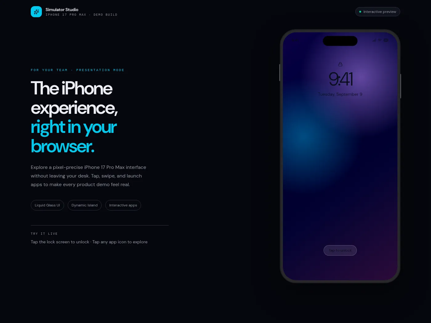 iPhone 17 Simulator