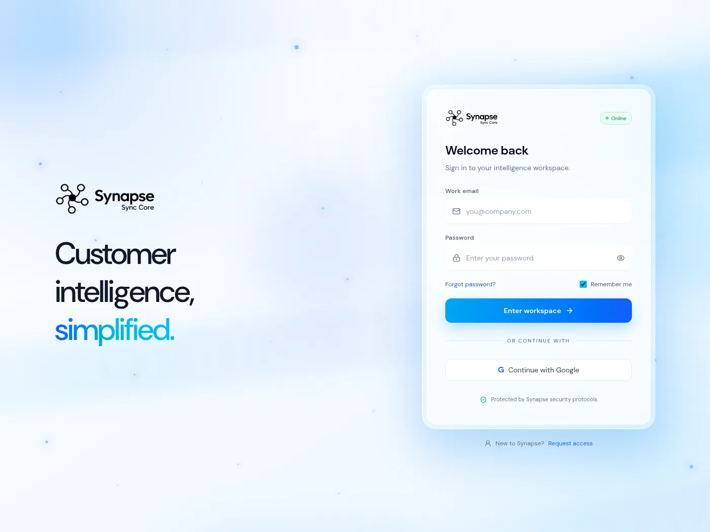 Futuristic AI CRM Login