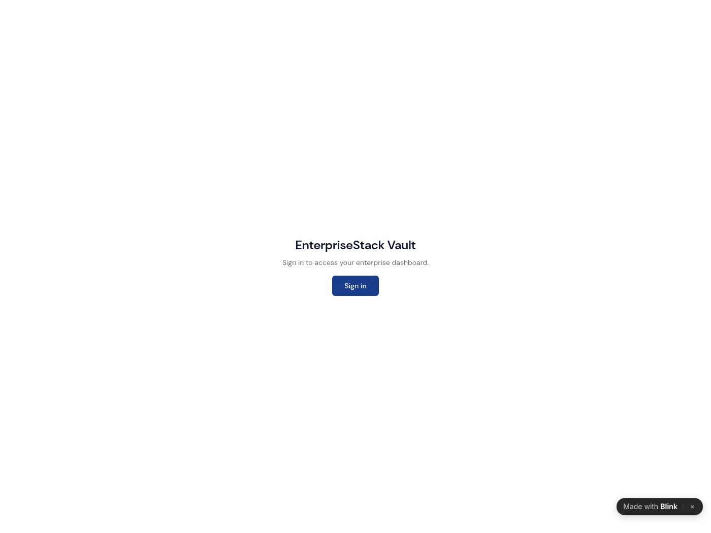 EnterpriseStack Vault