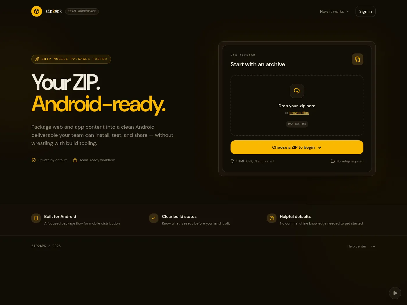 Zip2APK Converter