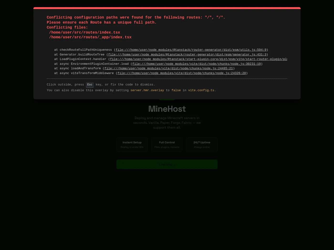 MineHost 24/7 Manager