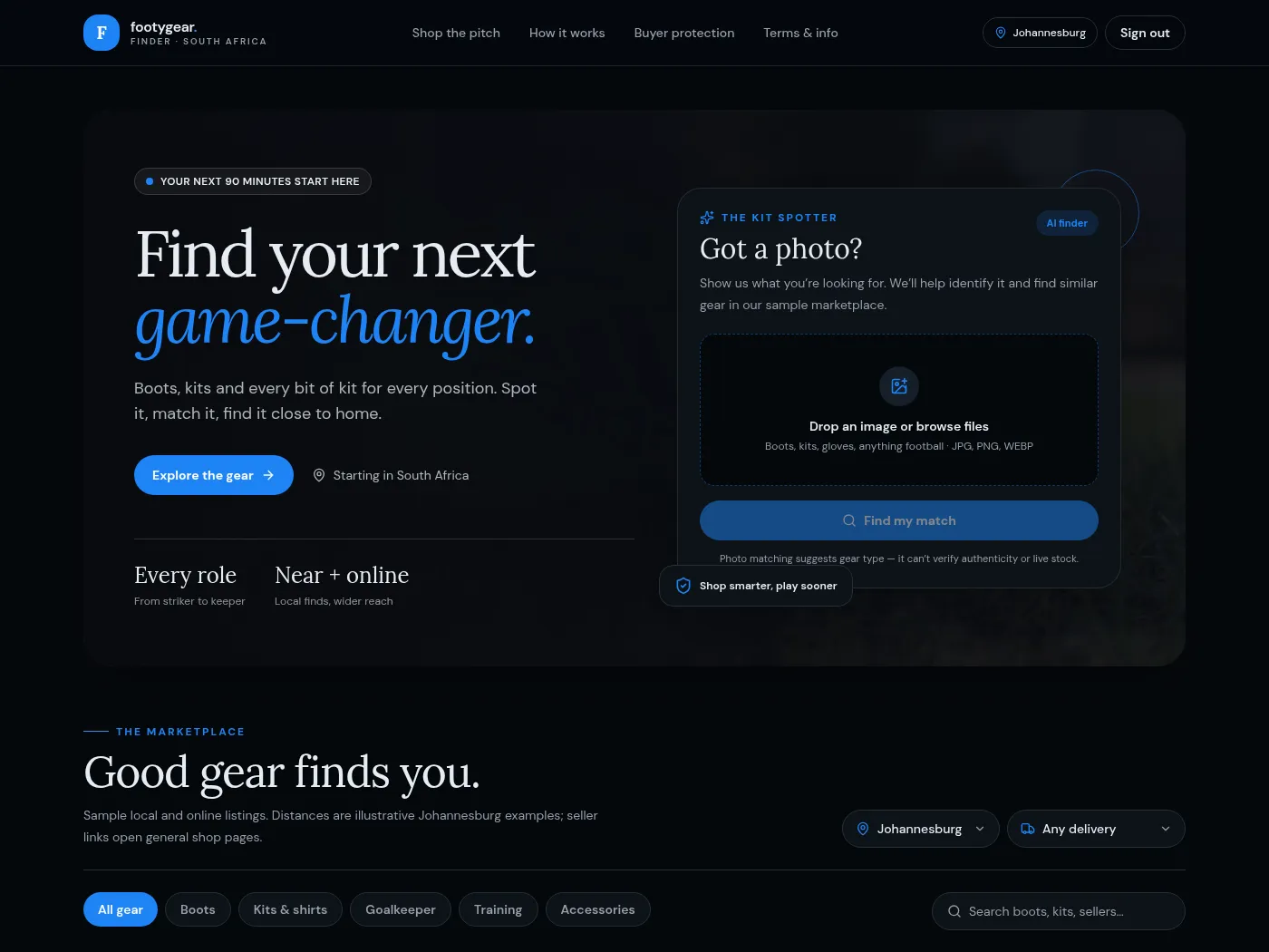 FootyGear Finder