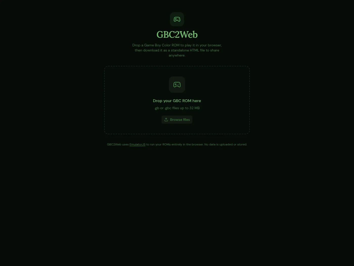 GBC2Web Converter