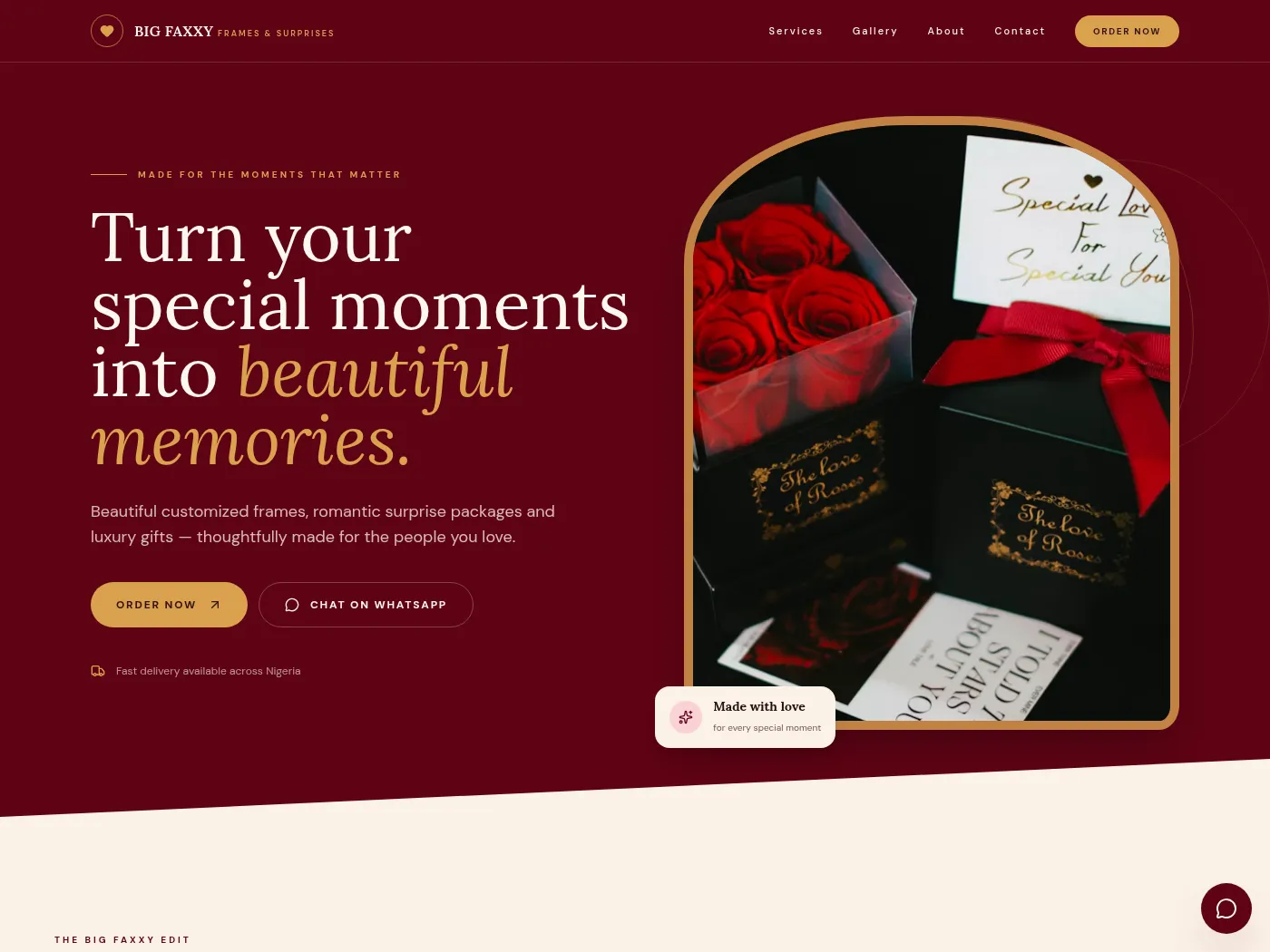 Big Faxxy Luxury Gifts Site