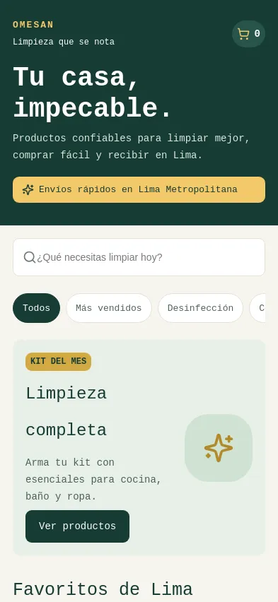 OMESAN Clean Store App