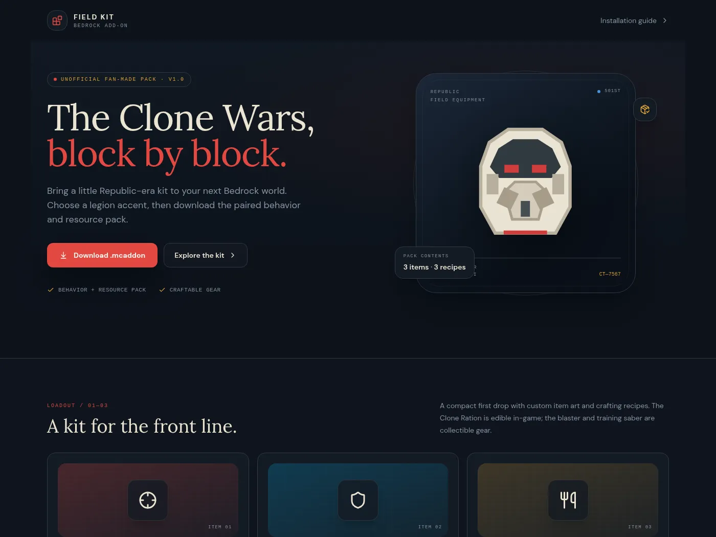 Clone Wars Minecraft Add-on