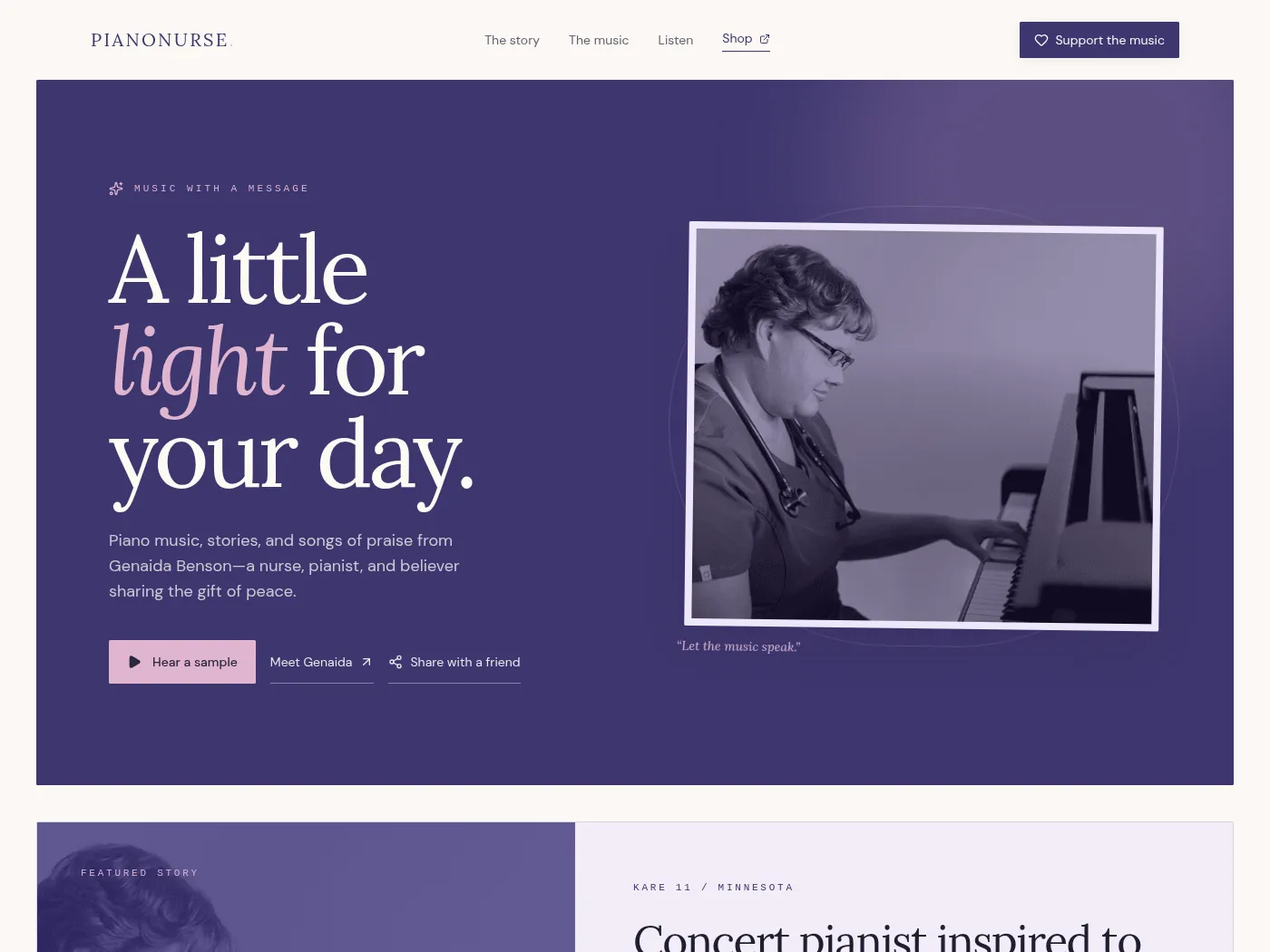 PianoNurse Promo Page