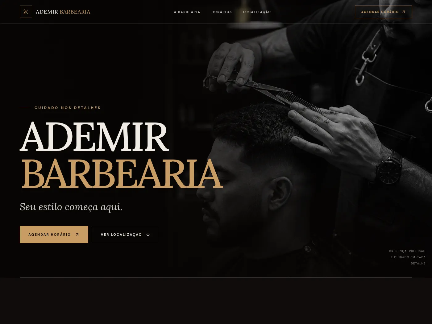 Ademir Barbearia Site