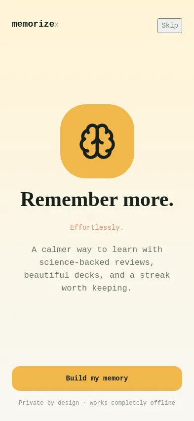 MemorizeX — Premium Flashcards