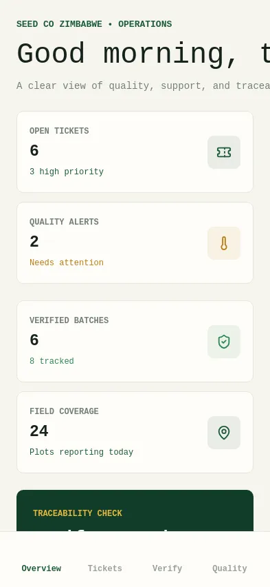SeedCo Mobile Ticketing Suite