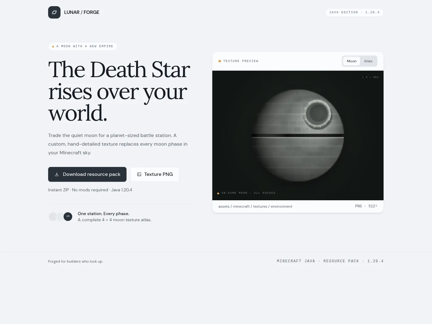 Death Star Moon Block
