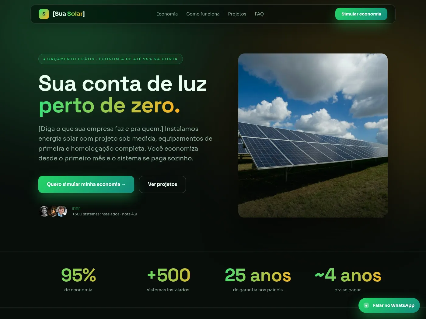 LP Energia Solar — TurboSaaS
