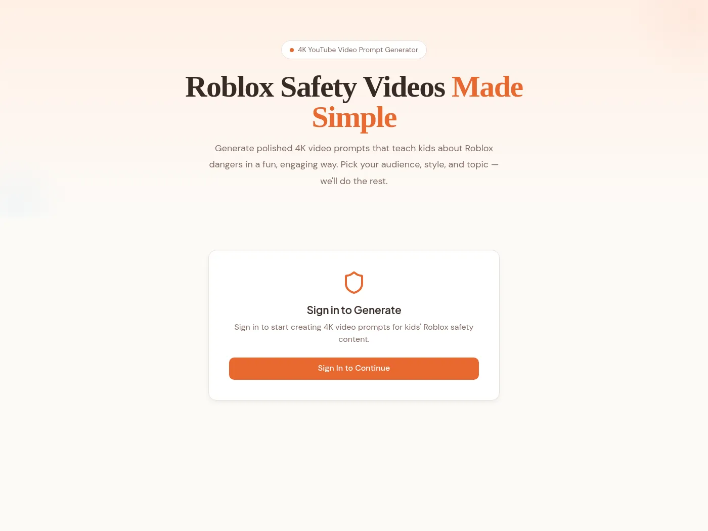 Kids YouTube Safety Video