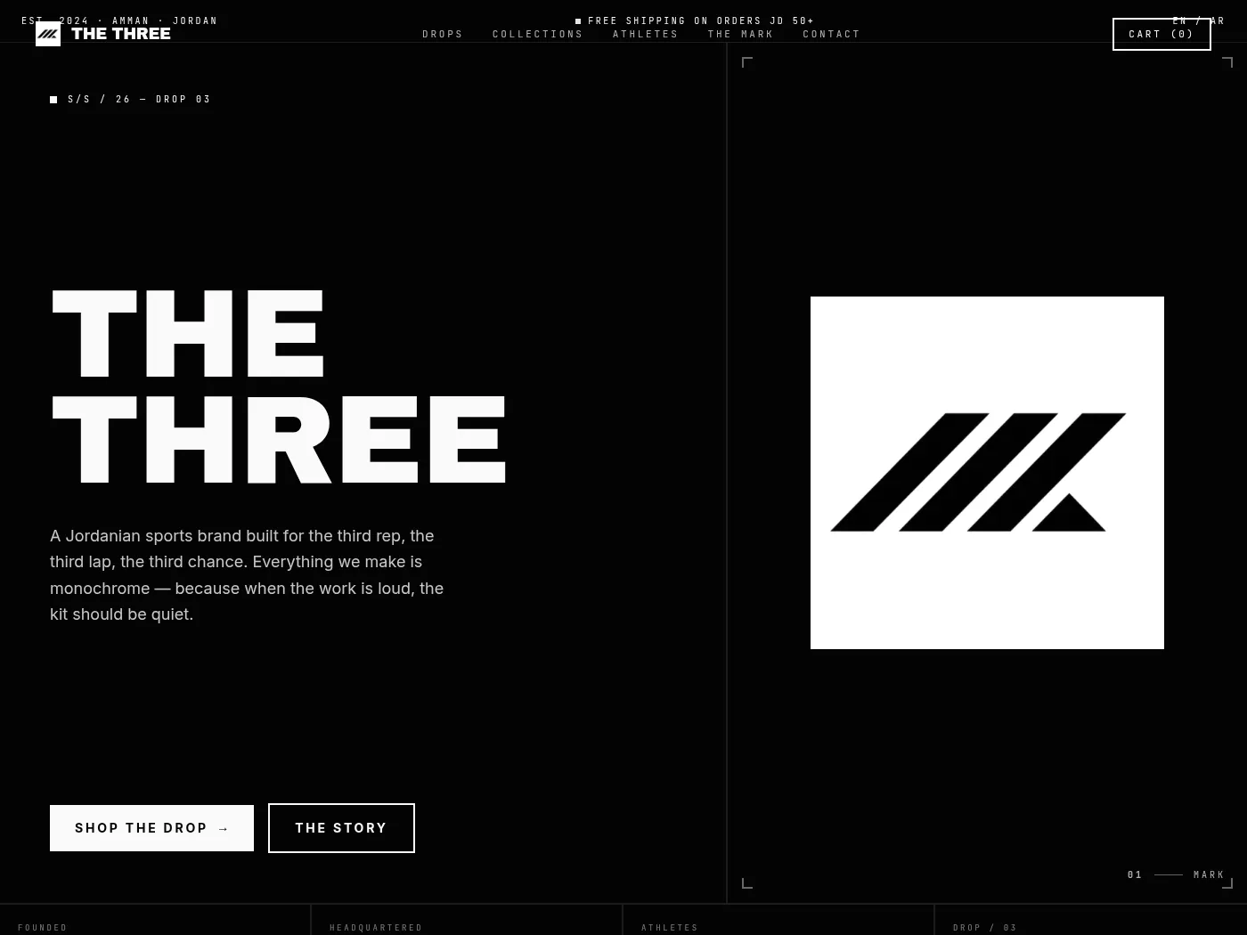THE THREE Sport Brand