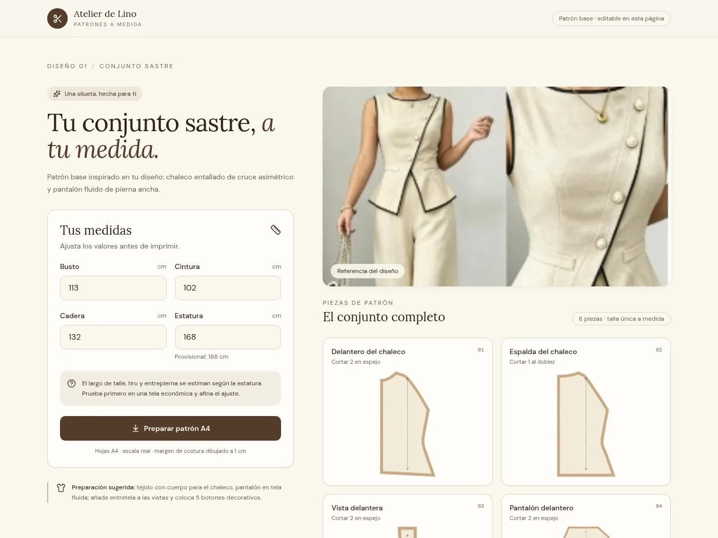 Patrón Personalizado Online