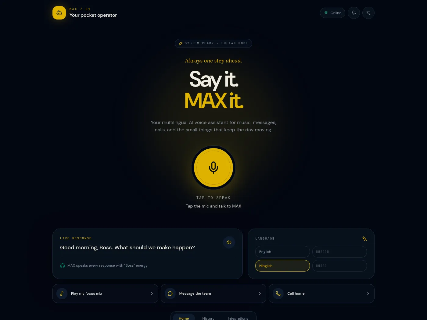 MAX AI Voice Assistant