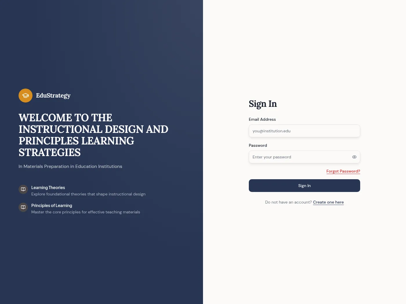 INSTRUCTIONAL DESIGN STRATEGIES