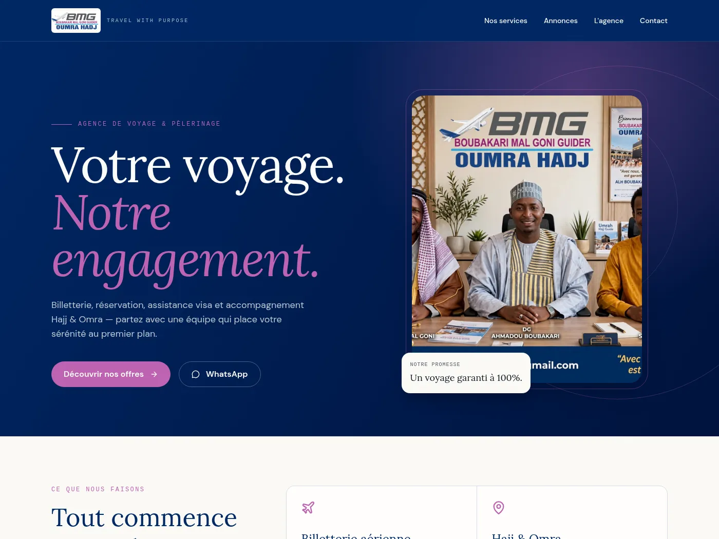 BMG Travel Website