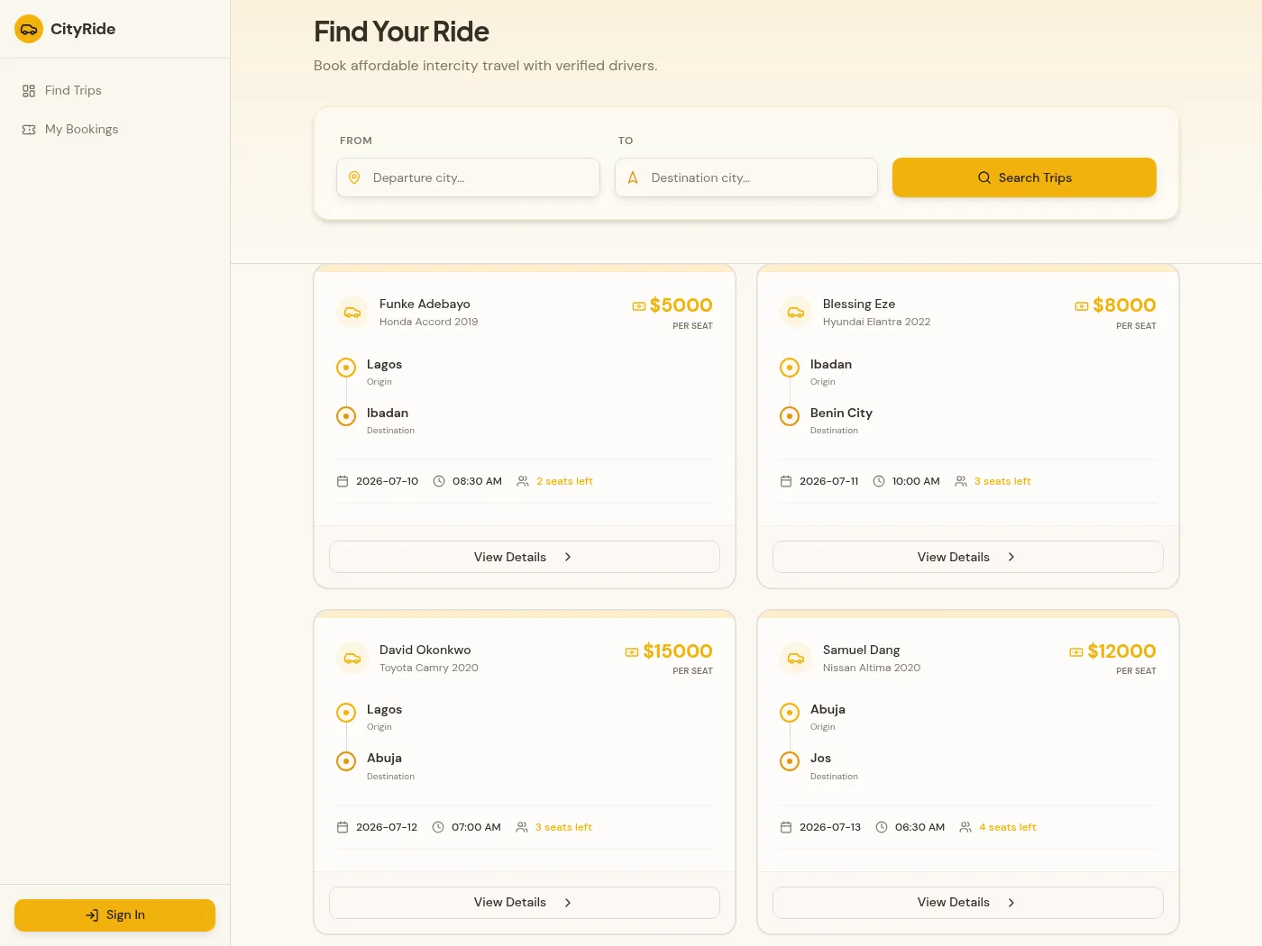 CityRide Connect