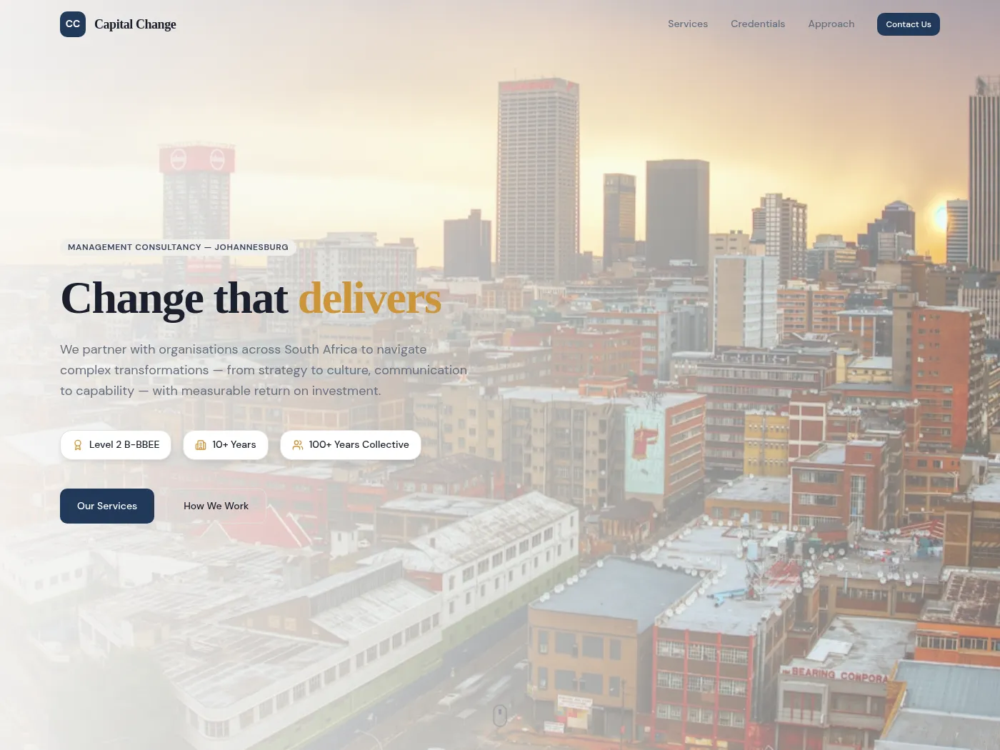 Capital Change Landing