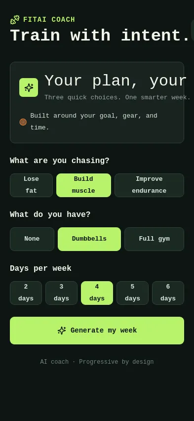 FitAI Workout Coach