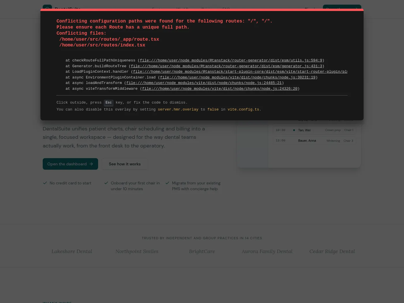 Dental Clinic SaaS Suite