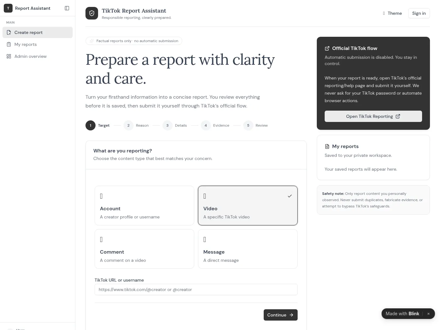 TikTok Report Pro