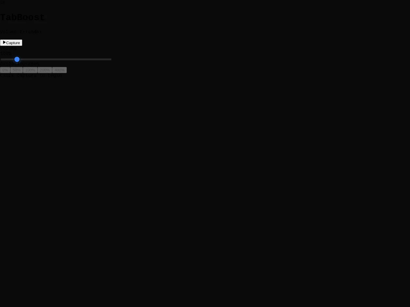TabBoost Volume Extender