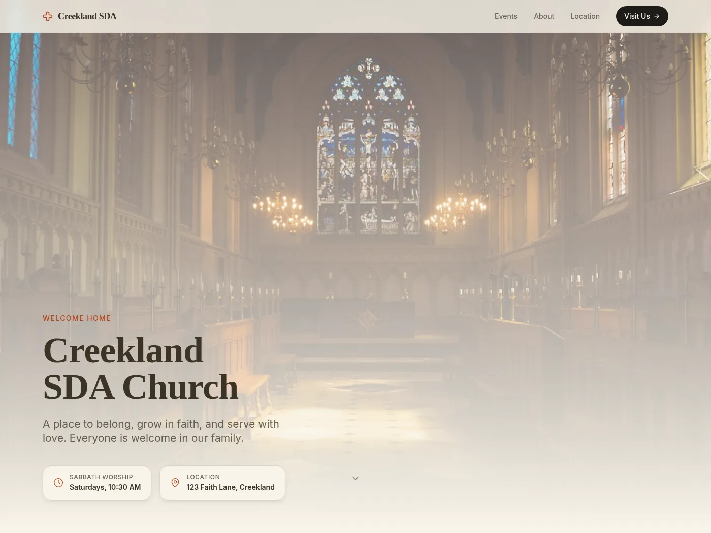 Creekland SDA Website
