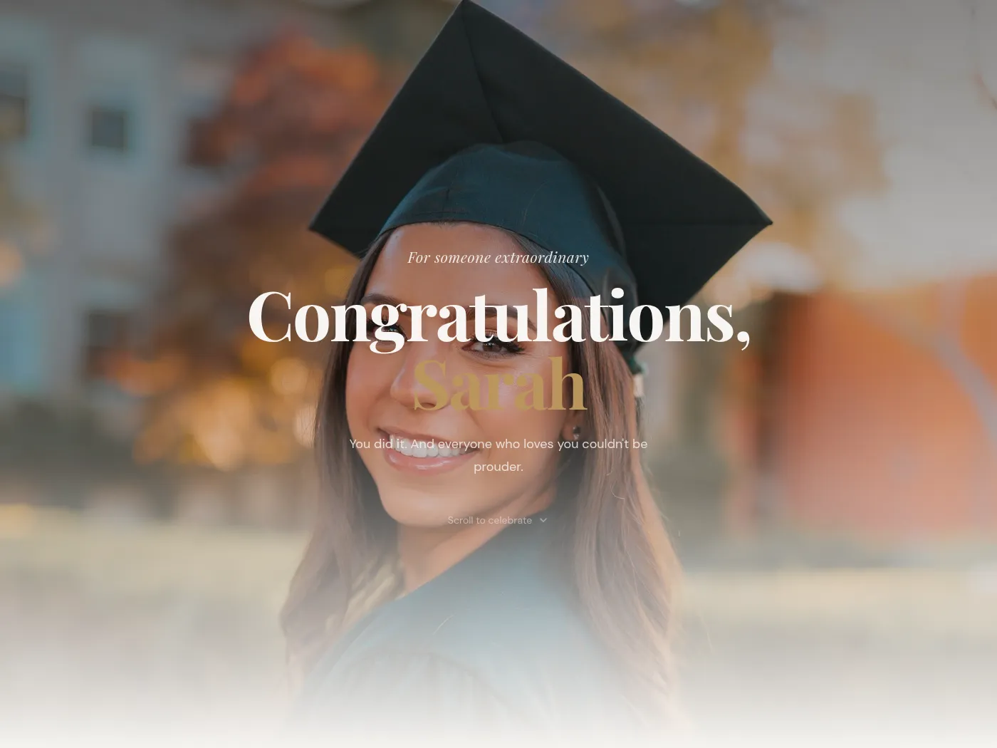 Congrats Notes Website