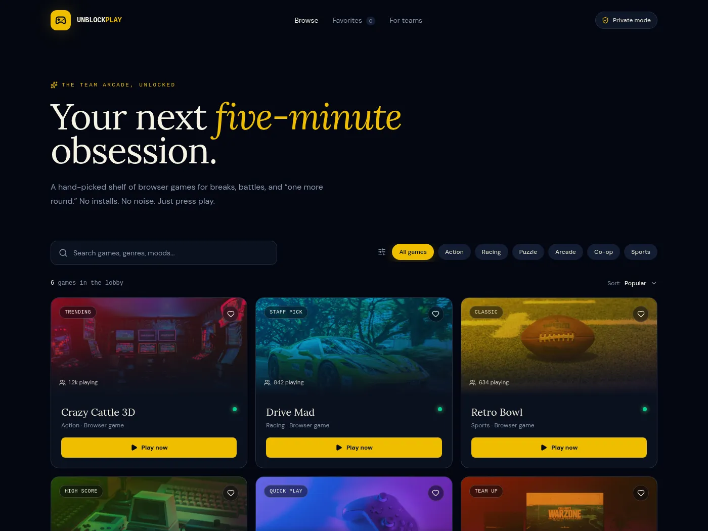 UnblockPlay Arcade